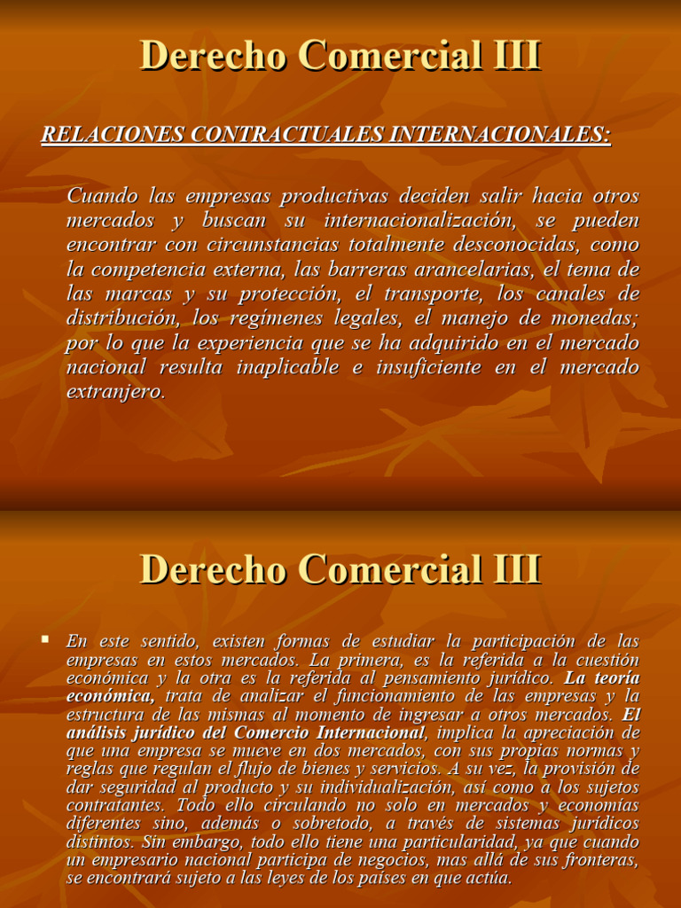 Derecho Comercial III - I Un 5sem | PDF | Comercio | Business