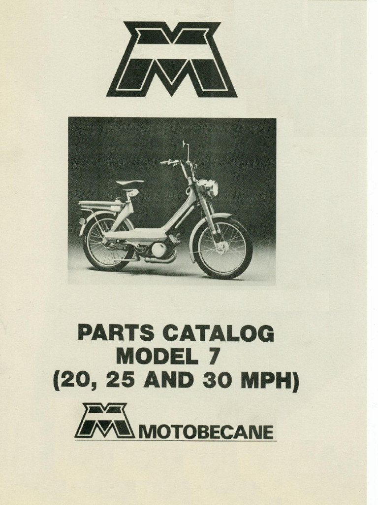 motobecane-model-7-parts-list | PDF