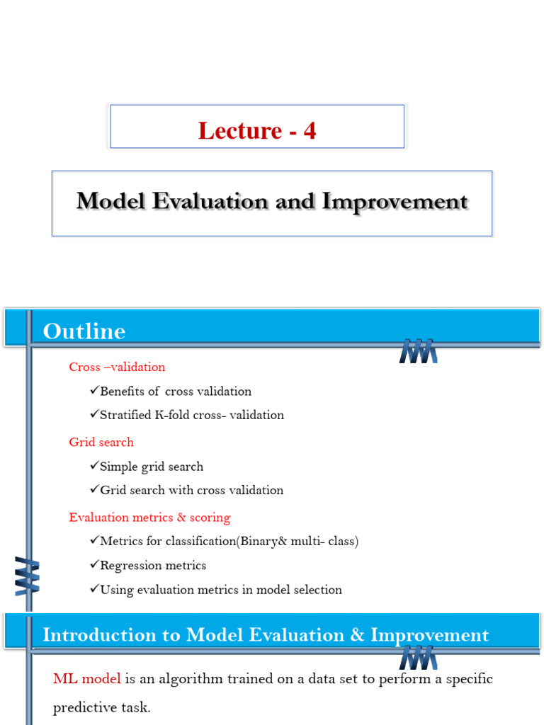 Lec - 4 | PDF | Cross Validation (Statistics) | Receiver Operating Characteristic