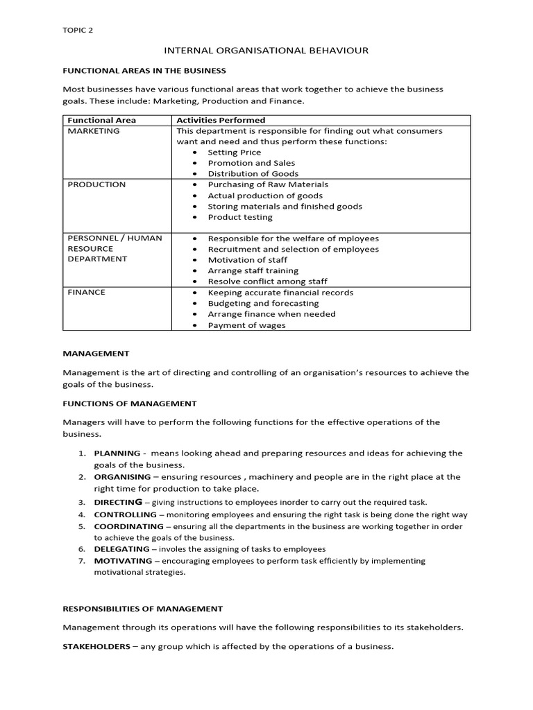 Topic 2 Pob | PDF | Employment | Leadership
