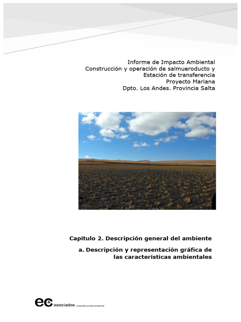 IIA - Salmueroducto Mariana - Cap 2 - Desc Amb - A - Reva | PDF | ruido | Sonido