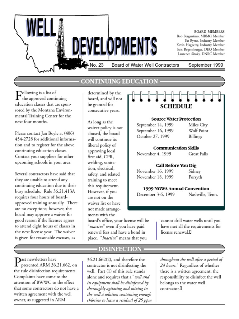 Continuing Education: Schedule | PDF