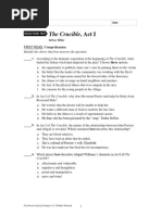 The Crucible Anticipation Guide | PDF | Social Science | Self-Improvement