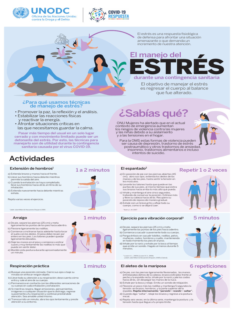Infografia - El Manejo Del Estres Durante Una Contingencia Sanitaria-1 ...