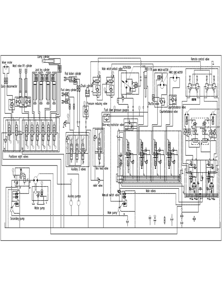 YDX-1800 Hydraulic Drawing | PDF