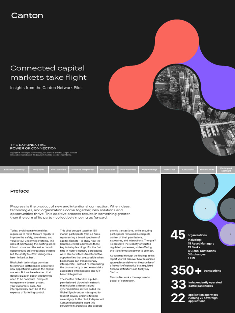 Canton Network Pilot Report-1548ed | PDF | Repurchase Agreement ...
