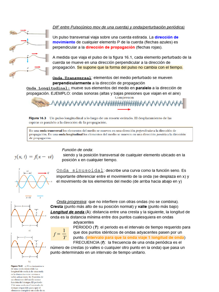 Movimiento ondulatorio | PDF | Longitud de onda | Olas