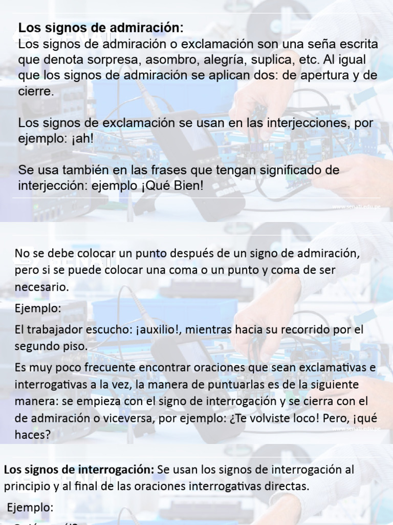 Signos de Exclamación y Admiración | PDF