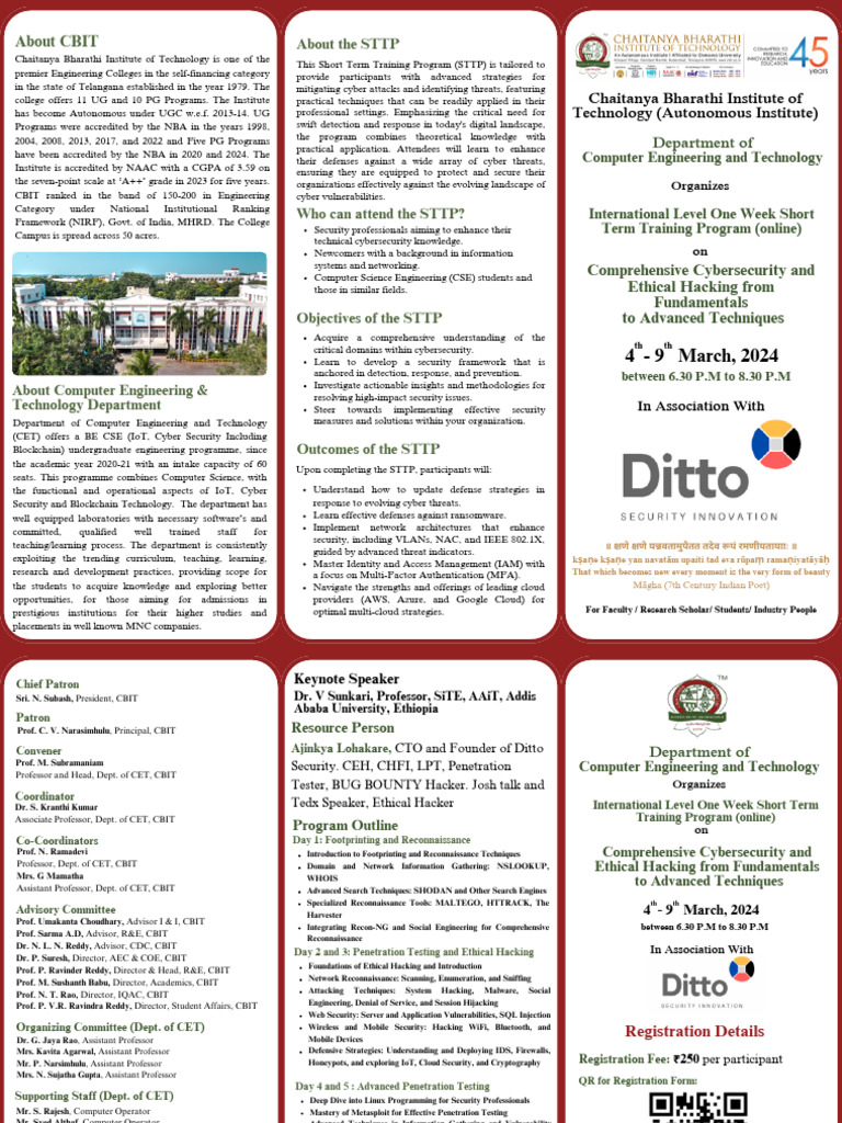 CET Brochure Cyber Security Workshop 07.03.2024 | PDF | Security ...