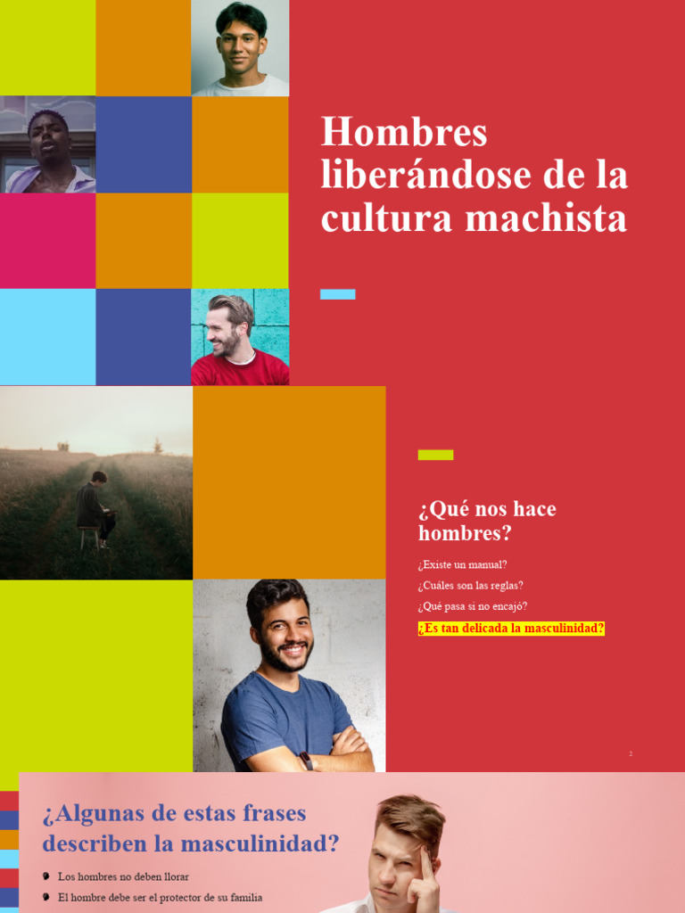 Hombres Liberandose de La Cultura Machista VEDA | PDF | Masculinidad ...