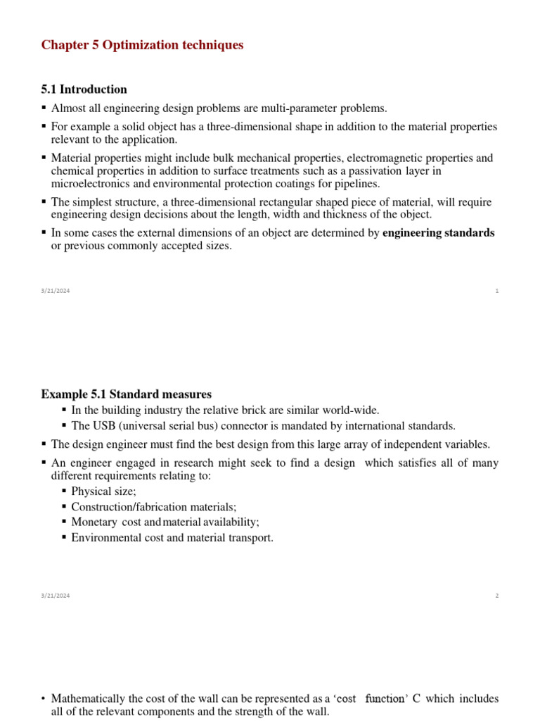Chapter 5 Optimization Techniques | PDF | Mathematical Optimization | Least Squares