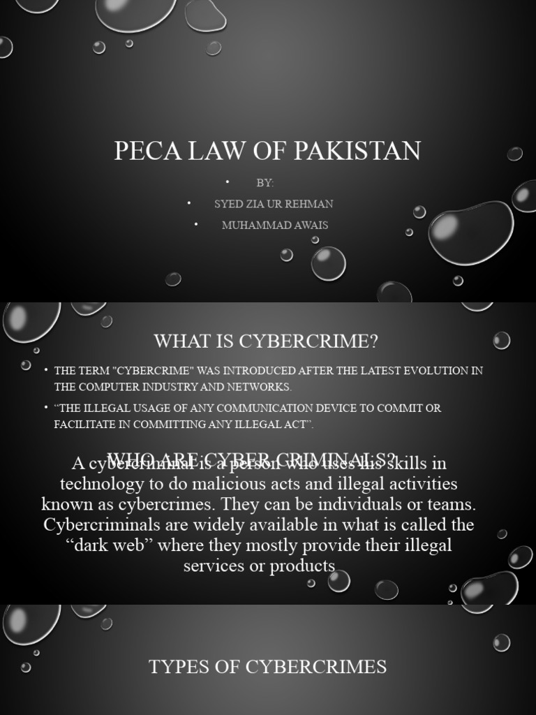 Peca Law of Pakistan 2016 | PDF | Cybercrime | Stalking
