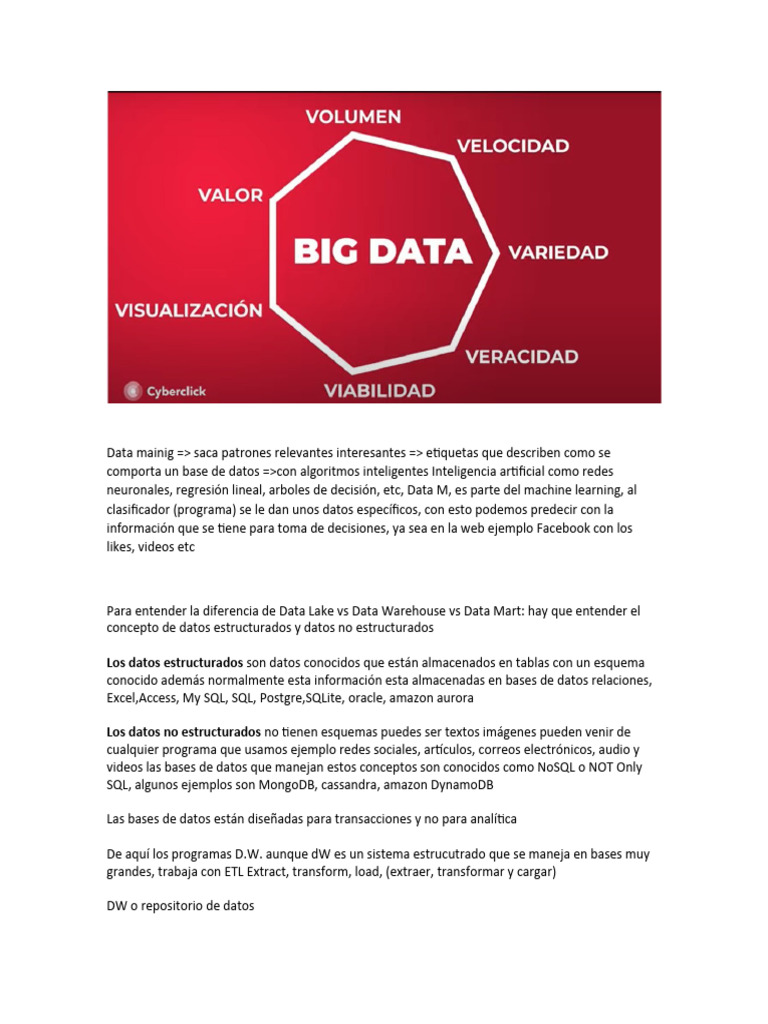 Data Lake vs Data Warehouse vs Data Mart | PDF | Almacén de datos | Bases de datos