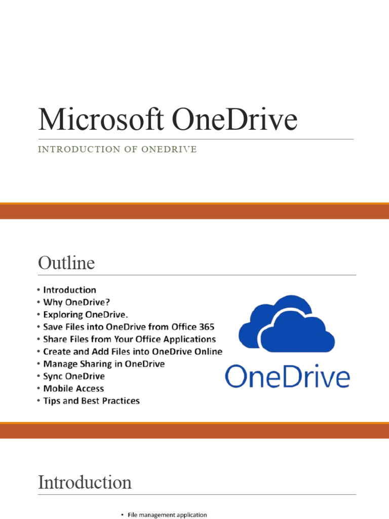 Microsoft OneDrive | PDF