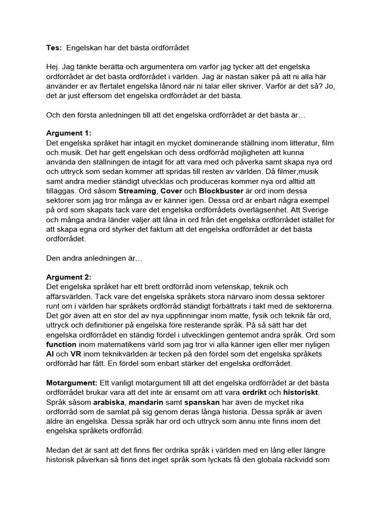 SV3 Nationella Tala | PDF