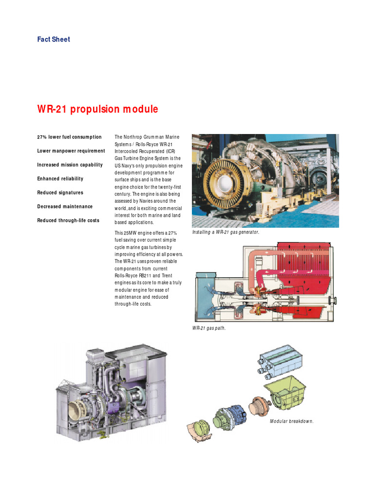 wr21 Prop | PDF | Gas Turbine | Engines