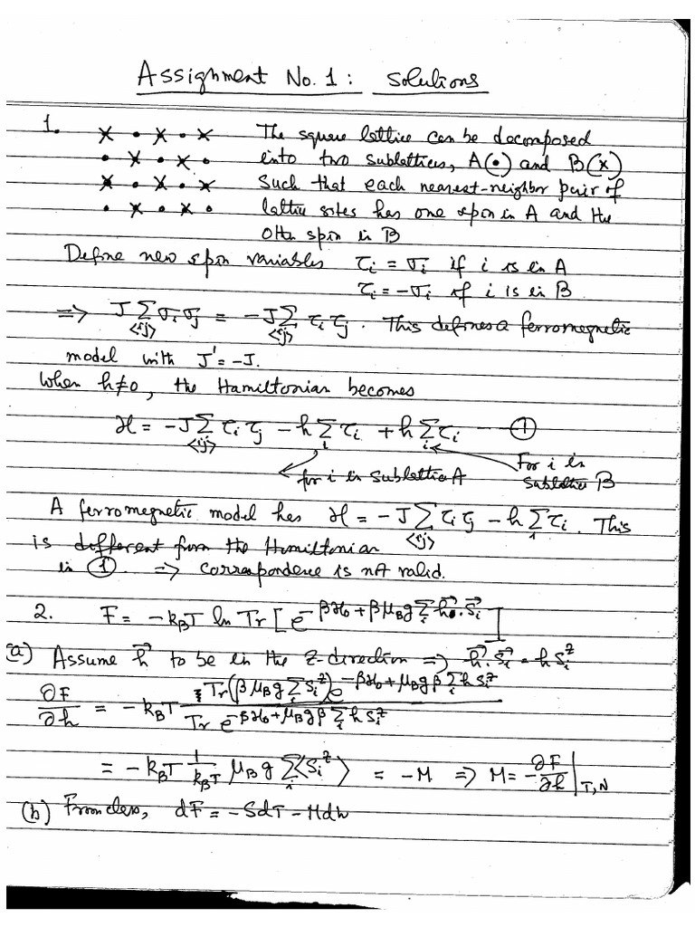 Assignment 1 Solutions | PDF