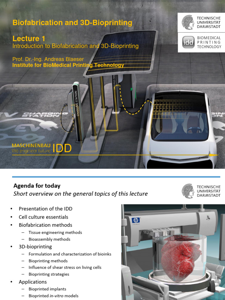 Lecture 1 Introduction To Biofabrication and 3D Bioprinting Technology ...