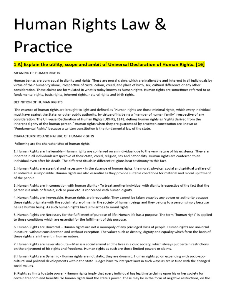 Human Rights Law & Practice | PDF | Convention On The Rights Of The ... Human Rights Law & Practice | PDF | Convention On The Rights Of The ...