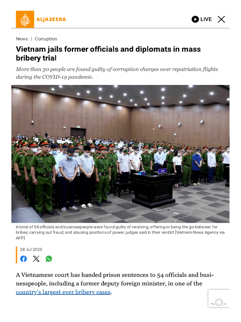 Vietnam Jails Former Officials and Dipl.. | PDF