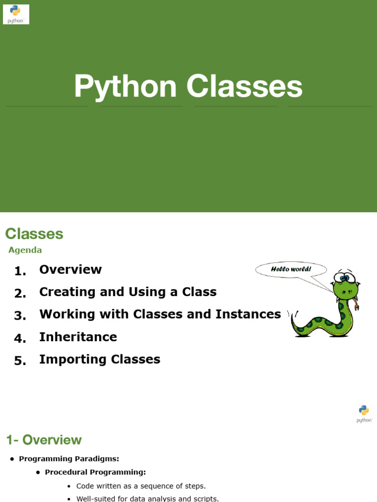 Python Classes 1 Download Free Pdf Class Computer Programming Object Oriented Programming