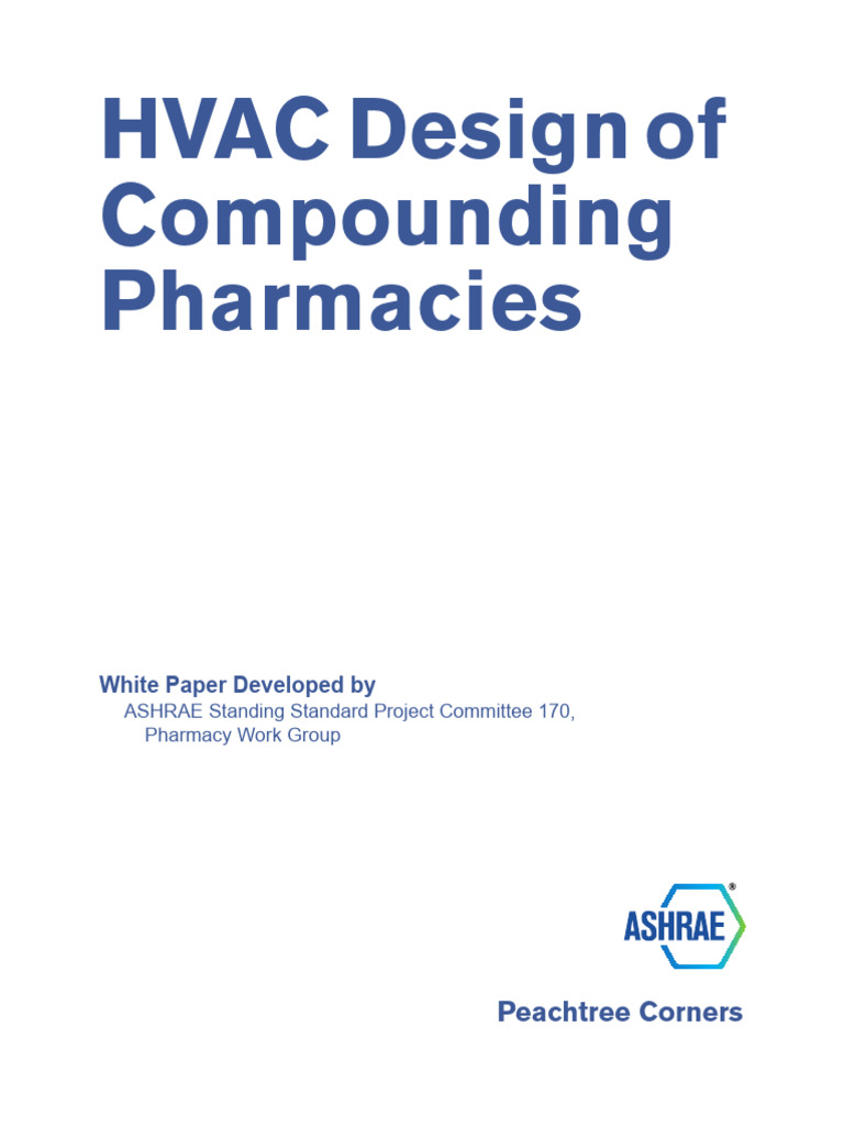 Whitepaper - SSPC 170 Hvac Design of Compounding Pharmacies | PDF