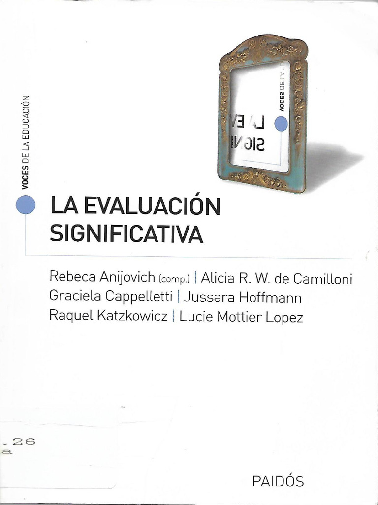 Camilloni - Anijovich - Otros - La Evaluación Significativa | PDF