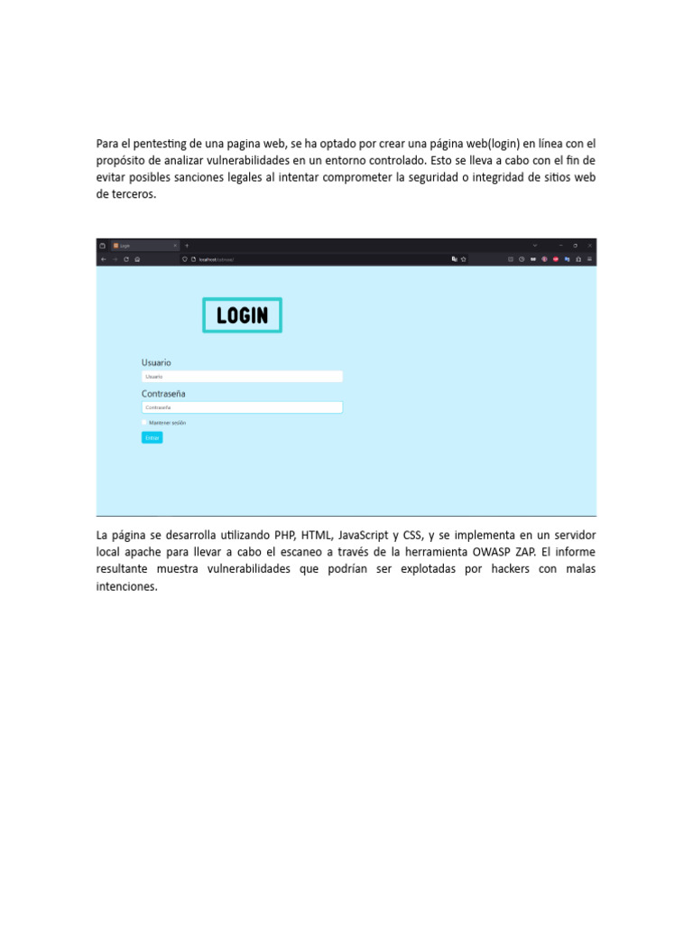 Informe Vulnerabilidad | PDF | Vulnerabilidad (informática) | Sitios web