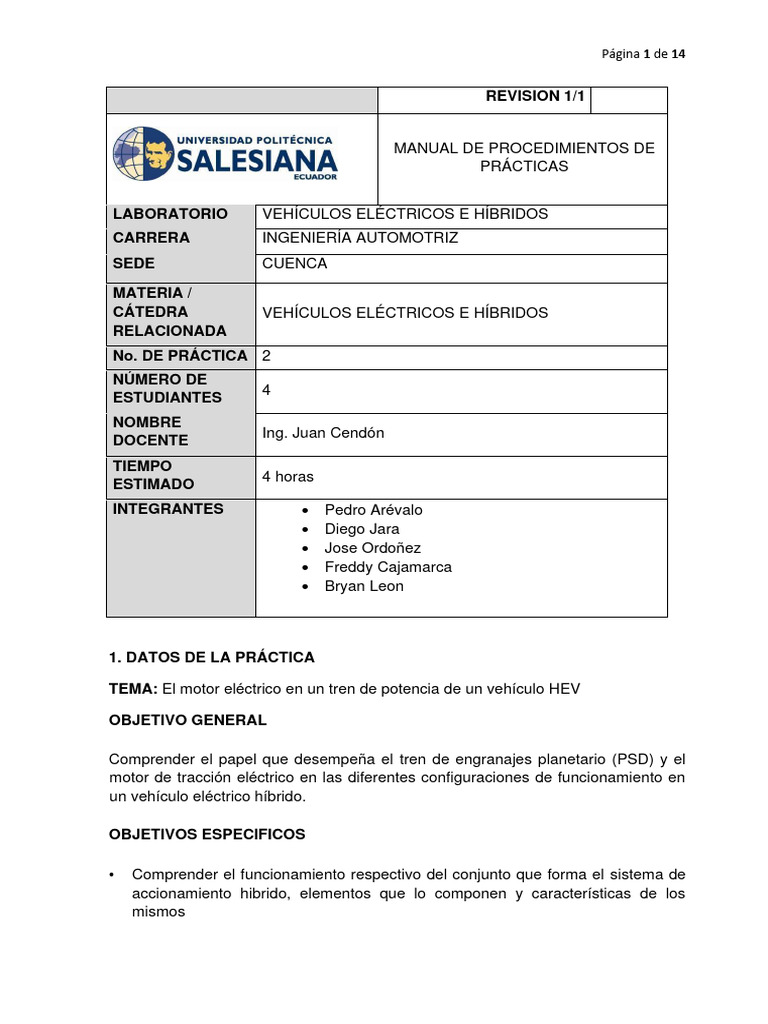 2 - Psdy Funcionamiento - Veh - Motor - Electrico - en - TFM - Veh ...
