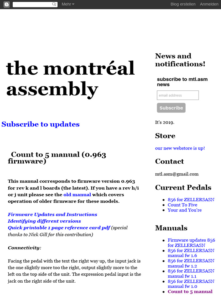 Count to 5 Pedal Manual v0.963 | PDF | Scale (Music)