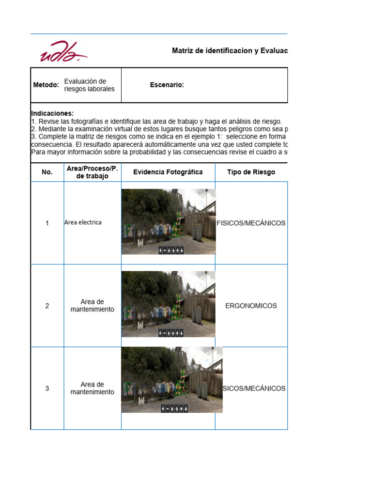 Matriz de Identificacion de Riesgos Laborales EXAMINER | Descargar ...