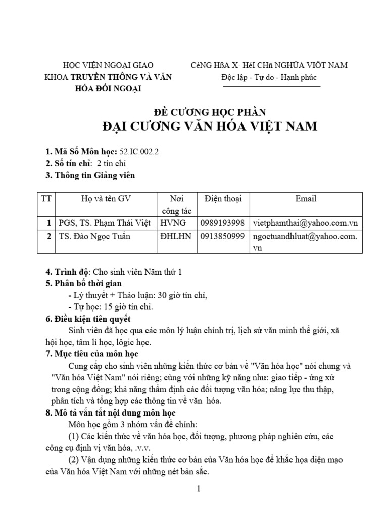 52 - IC - 002 - 2 - Dai Cuong Van Hoa Viet Nam | PDF
