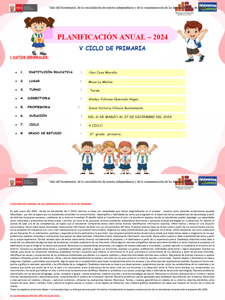 Planificacion 6to Grado | PDF | Números | División (Matemáticas)