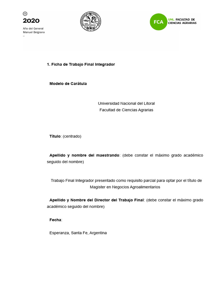 Plantilla Trabajo Final Integrador | PDF | Teoría | Paradigma