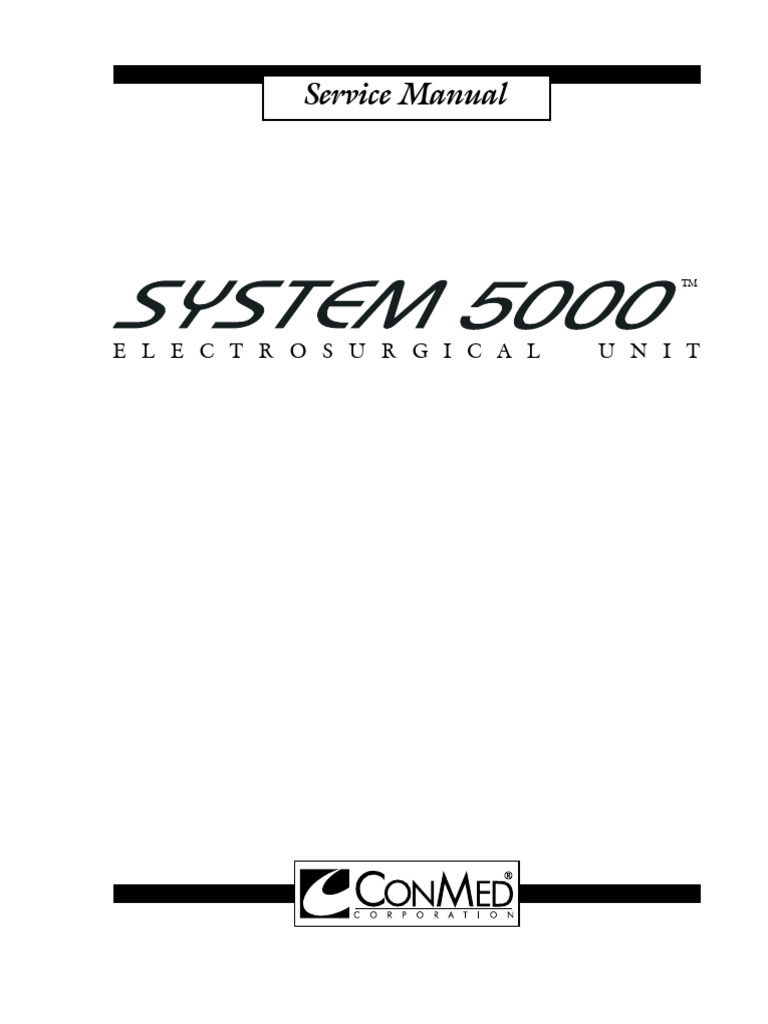 CONMEN System 5000 | PDF | Amplifier | Power Supply