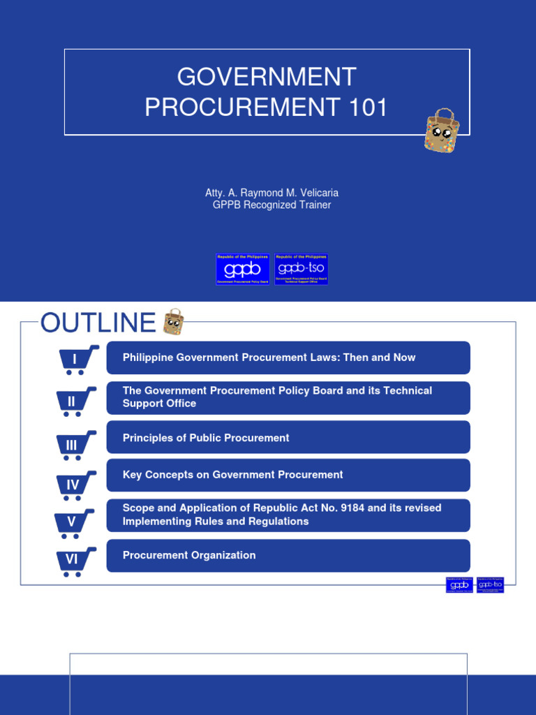 GPPB Day 1 - Procurement 101 | PDF | Procurement | Treaty