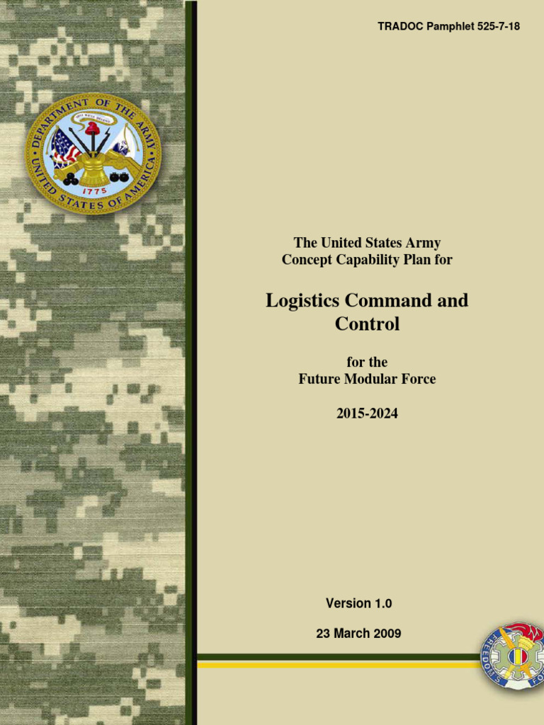 Logistics Command & Control Plan 2024 | PDF | Defense Policy ...