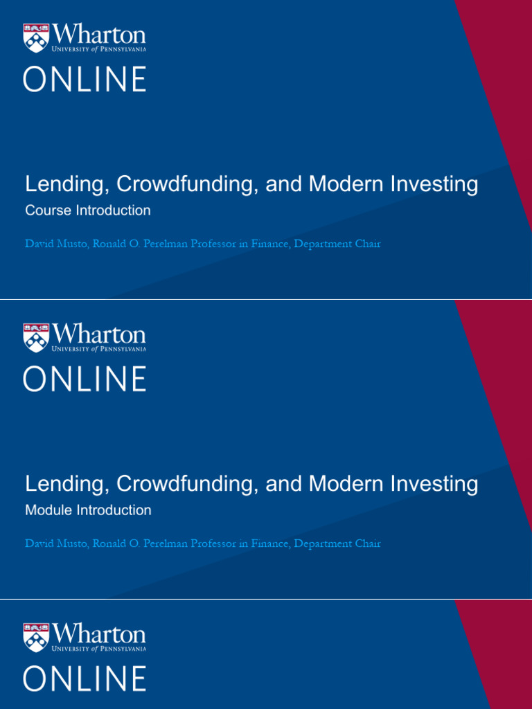 Module 1 Lecture Slides | PDF | Modern Portfolio Theory | Exchange ... Module 1 Lecture Slides | PDF | Modern Portfolio Theory | Exchange ...