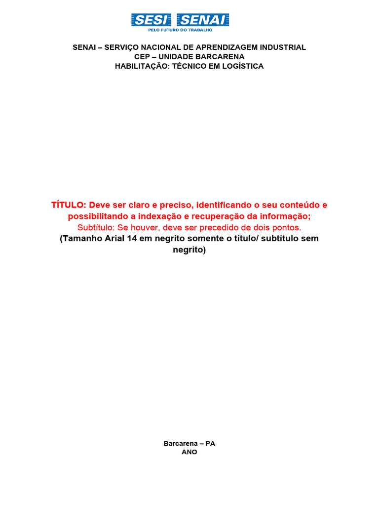 Modelo de TCC (1) | Download grátis PDF | Abstract (resumo) | Avaliação ...