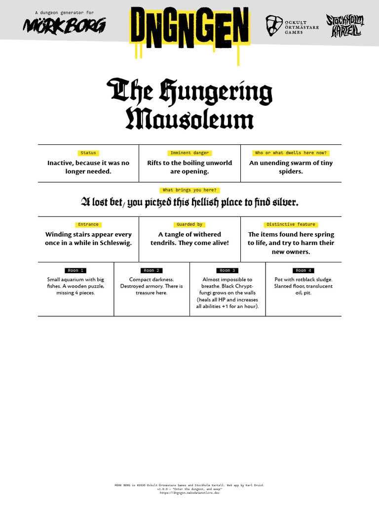 DNGNGEN - The Hungering Mausoleum | PDF