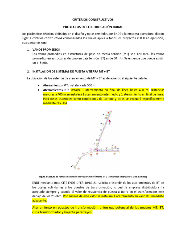 Criterios Constructivos para Electrificación Rural | PDF | Transformador | Electromagnetismo