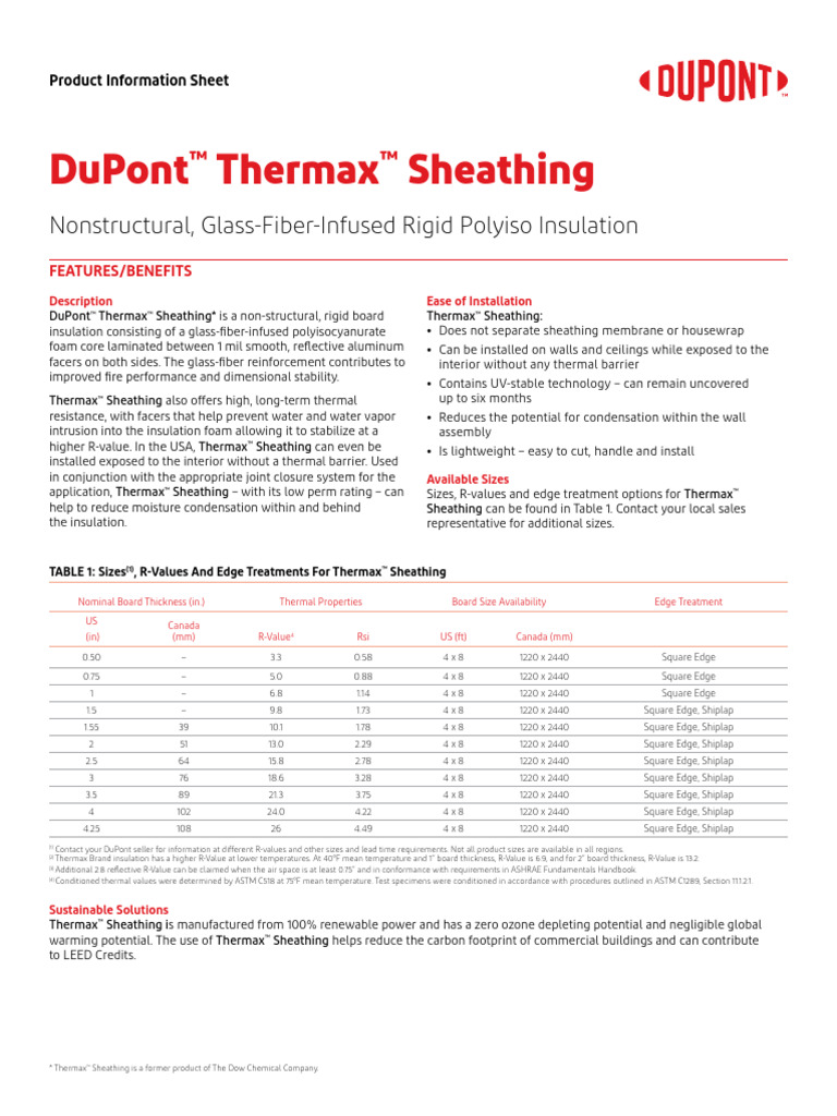 thermax-sheathing | Download Free PDF | Building Insulation | Applied ...