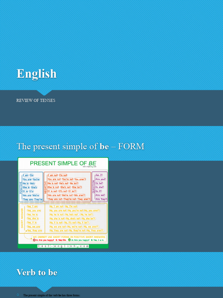 English Tenses | PDF | Verb | Adjective