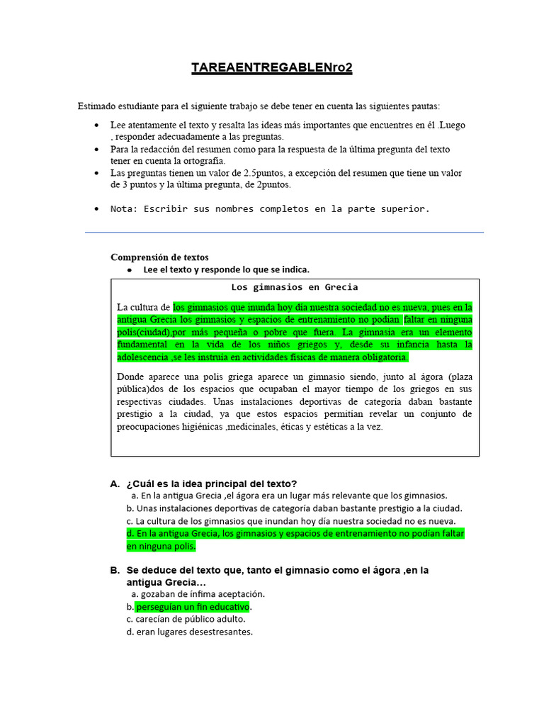 Actividad Entregable 002 | PDF | Antigua Grecia