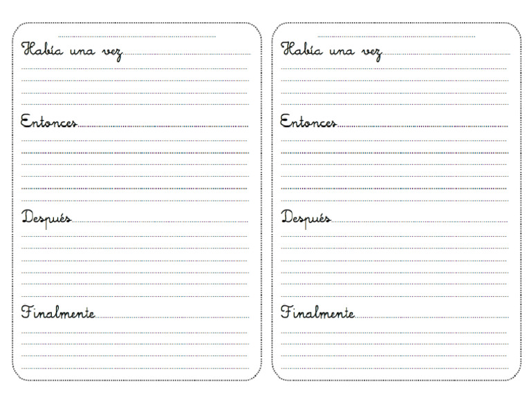 Formato Escritura de Cuento | PDF