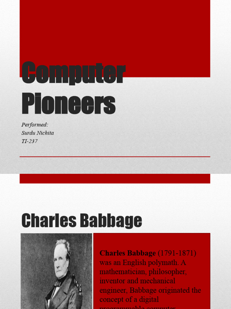 Computer Pioneers | PDF