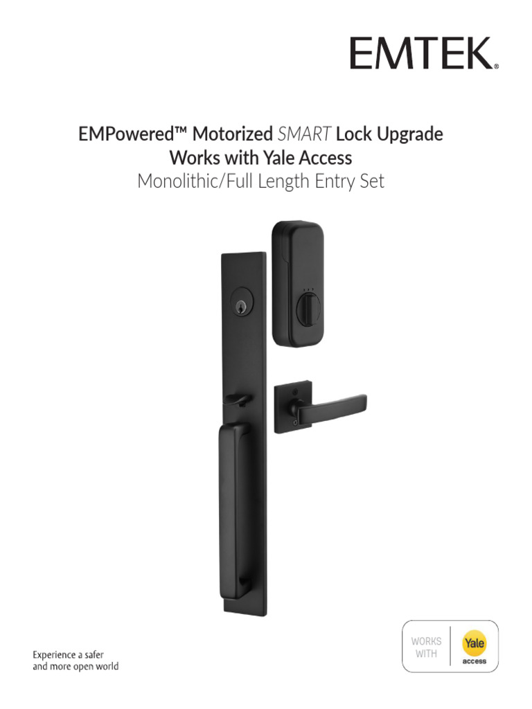 Emtek EMPowered™ Motorized SMART Lock Upgrade For Monolithic & Full ...