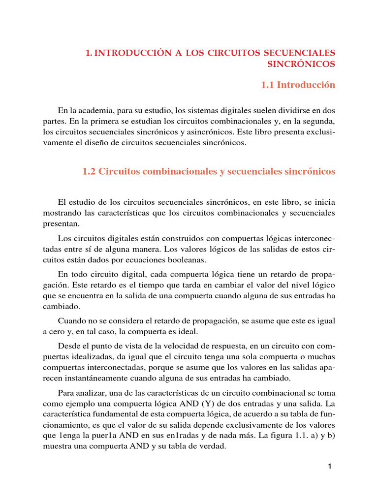 2.introducción A Los Circuitos Secuenciales | PDF | Puerta lógica | Ingeniería Electrónica