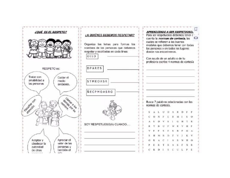 QUÉ ES EL RESPETO 2do BÁSICO | PDF