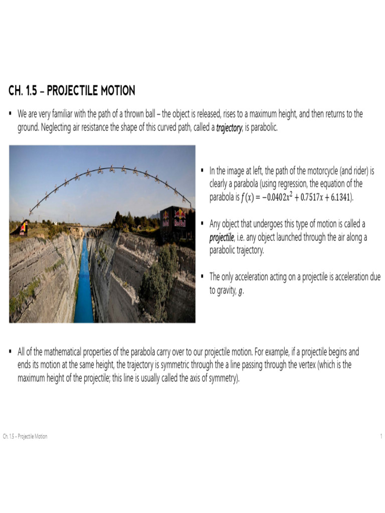 Projectile Motion: Concepts & Examples | PDF | Acceleration | Geometry